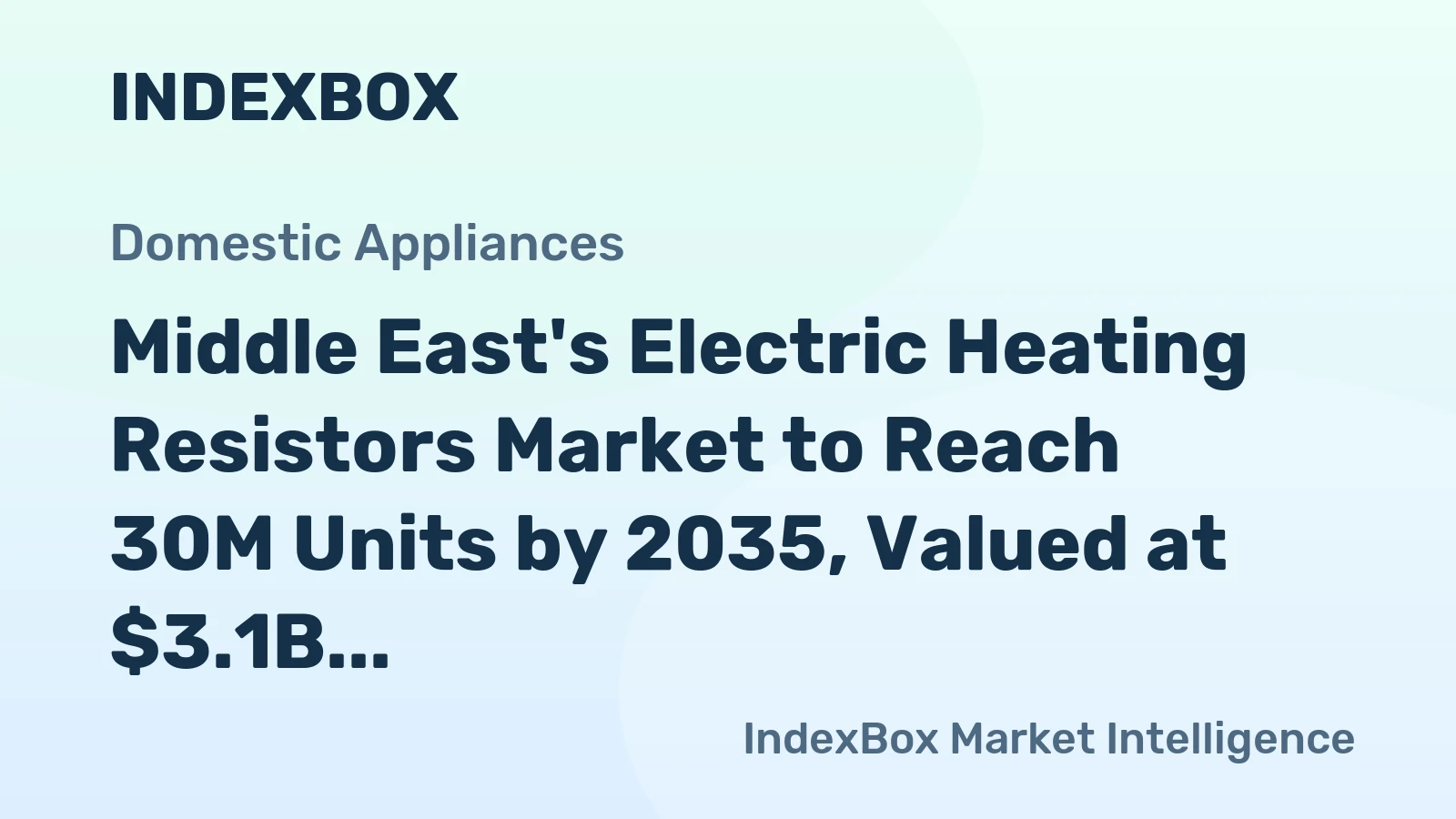 Middle East's Electric Heating Resistors Market to Reach 30M Units by 2035, Valued at $3.1B