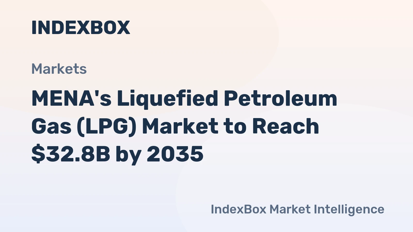 MENA's Liquefied Petroleum Gas (LPG) Market to Reach $32.8B by 2035