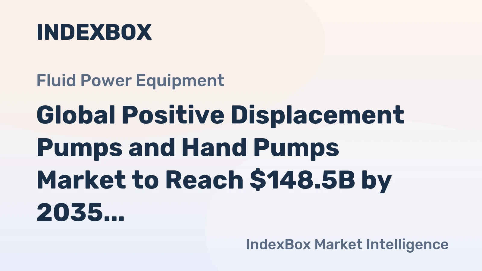 Global Positive Displacement Pumps and Hand Pumps Market to Reach $148.5B by 2035, with Expected CAGR of +2.2%