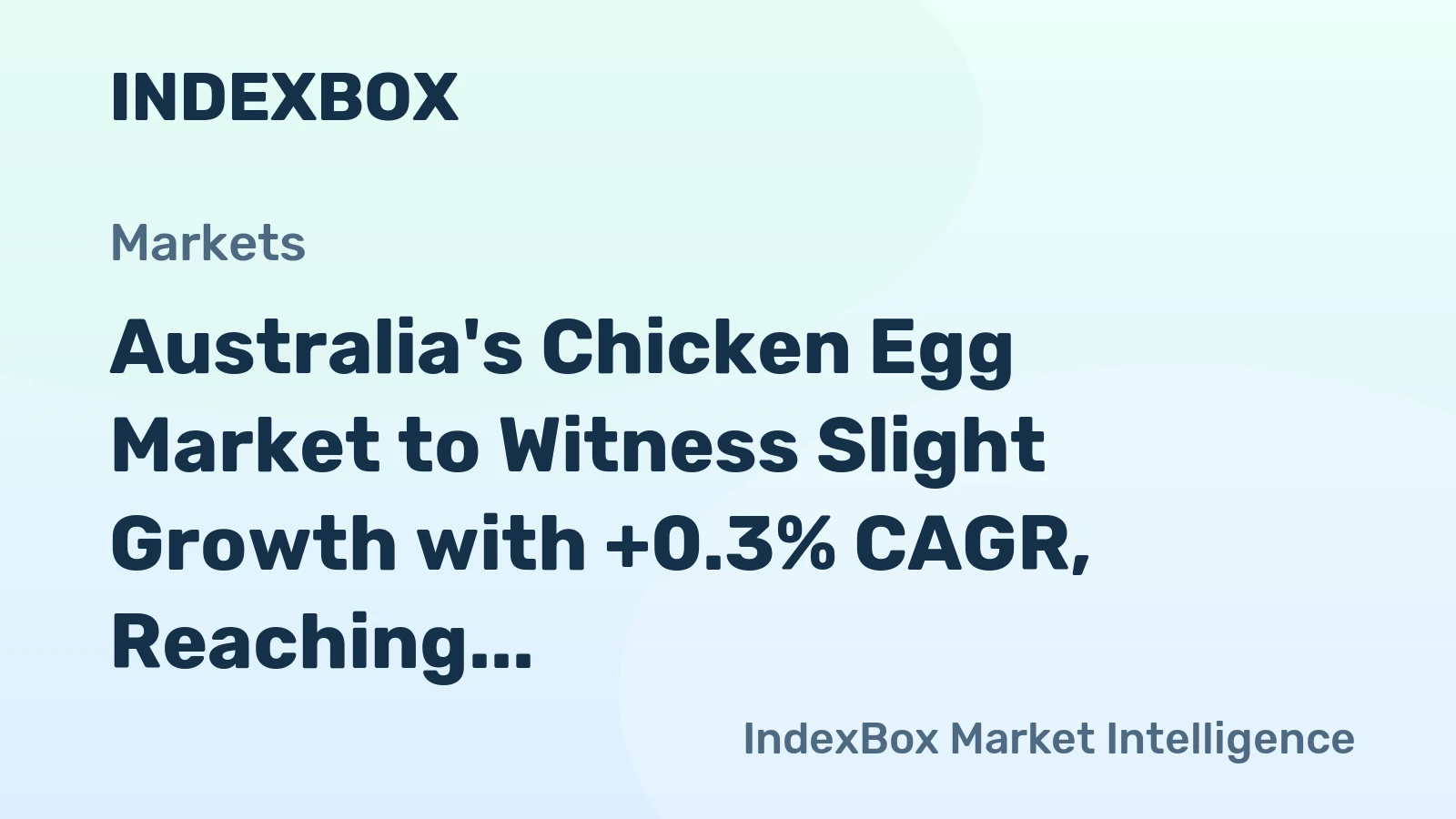Australia's Chicken Egg Market to Witness Slight Growth with +0.3% CAGR, Reaching 243K Tons by 2035