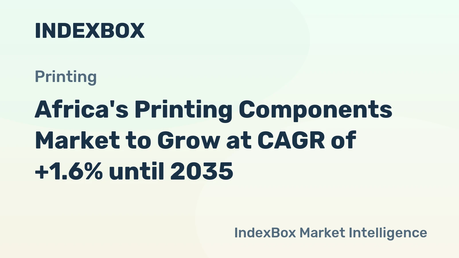Africa's Printing Components Market to Grow at CAGR of +1.6% until 2035