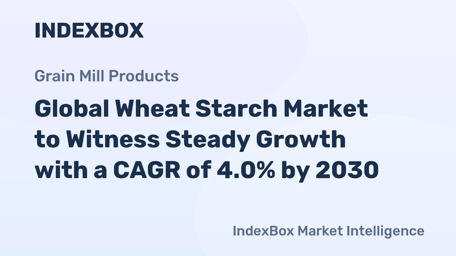 Global Wheat Starch Market to Witness Steady Growth with a CAGR of 4.0% by 2030