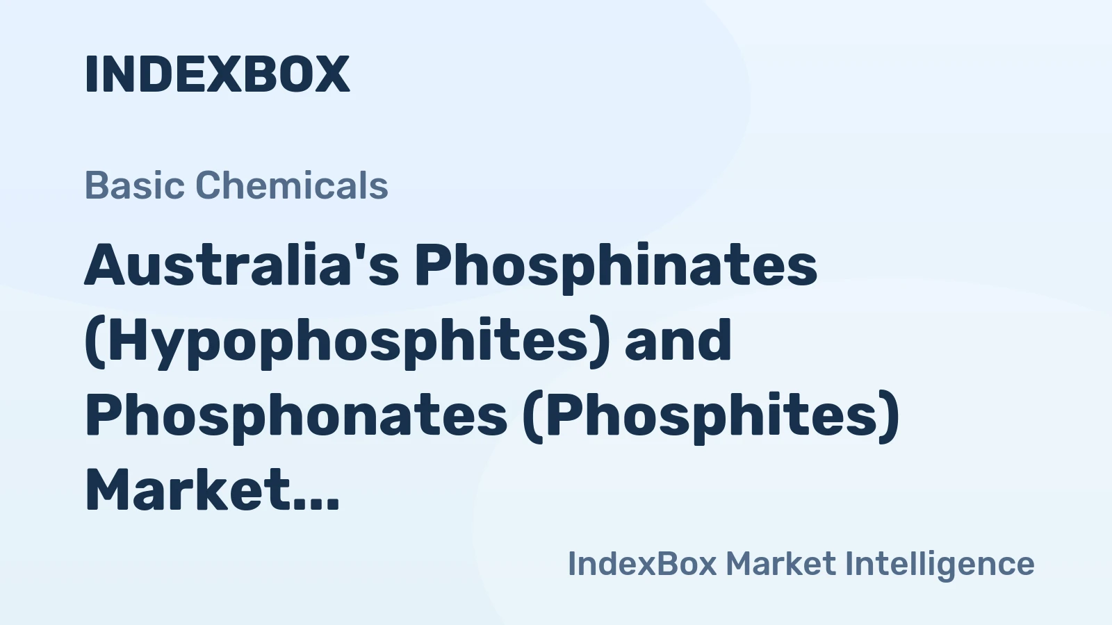 Australia's Phosphinates (Hypophosphites) and Phosphonates (Phosphites) Market to Reach 1.2K Tons and $3.9M by 2035