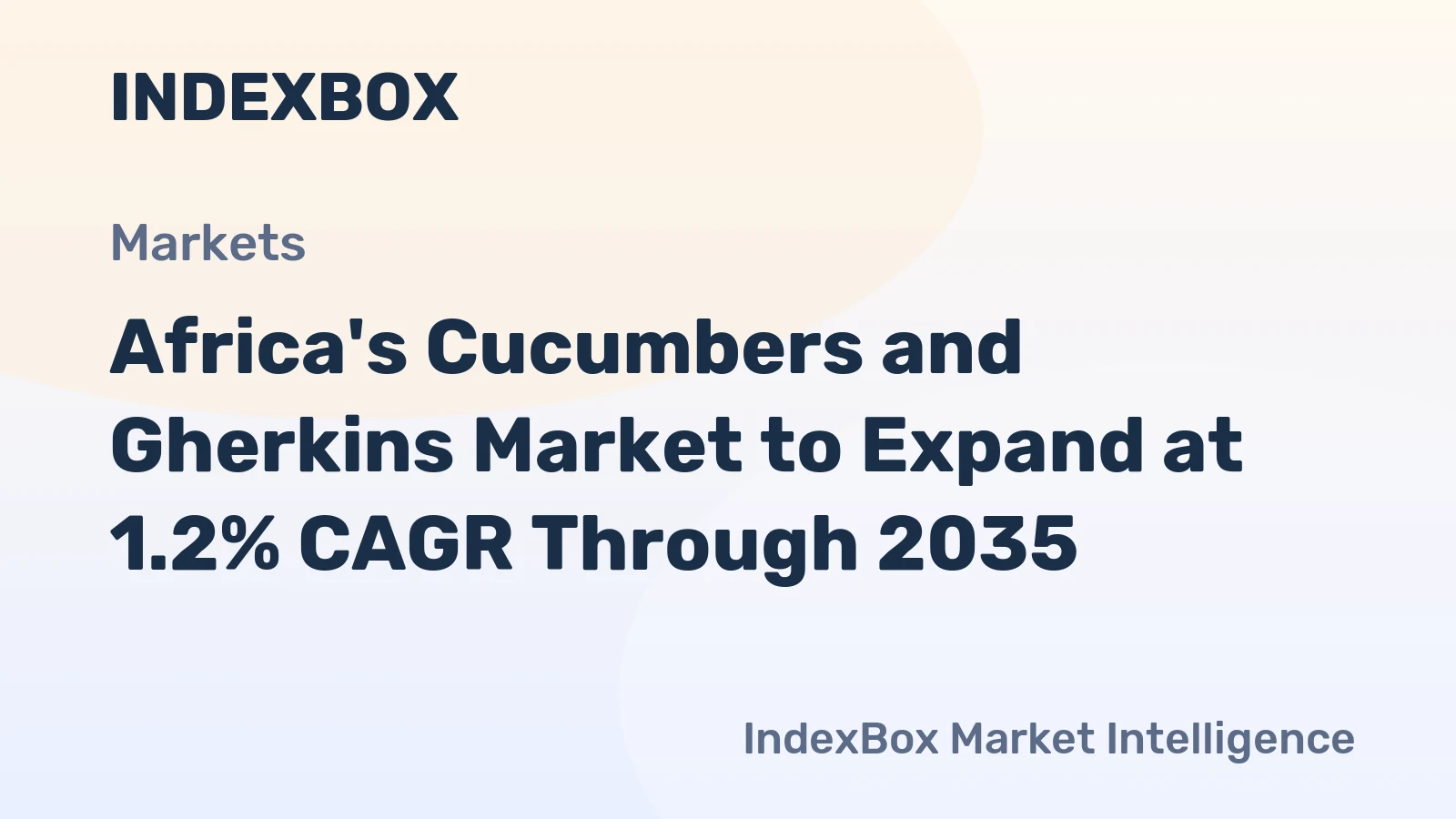 Africa's Cucumbers and Gherkins Market to Expand at 1.2% CAGR Through 2035