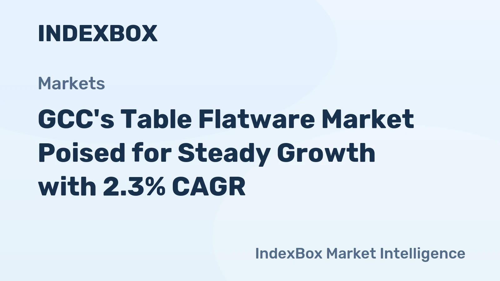 GCC's Table Flatware Market Poised for Steady Growth with 2.3% CAGR