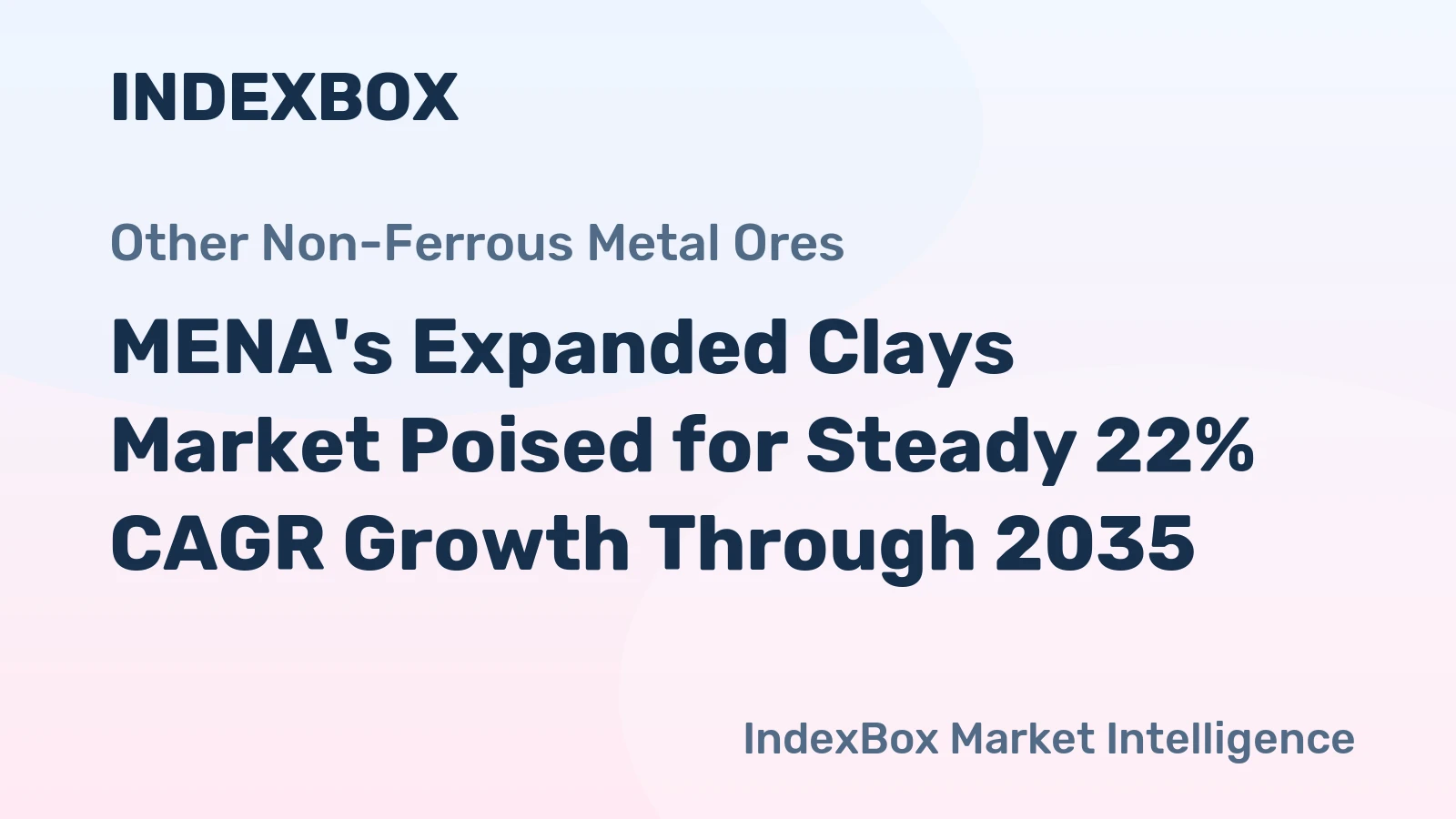 MENA's Expanded Clays Market Poised for Steady 22% CAGR Growth Through 2035