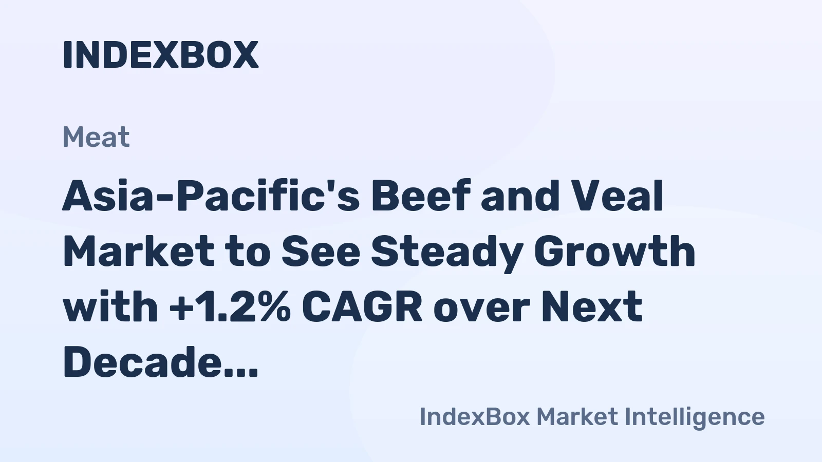 Asia-Pacific's Beef and Veal Market to See Steady Growth with +1.2% CAGR over Next Decade