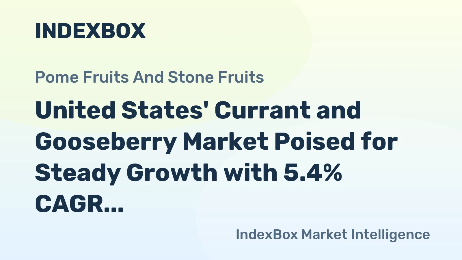 United States' Currant and Gooseberry Market Poised for Steady Growth with 5.4% CAGR