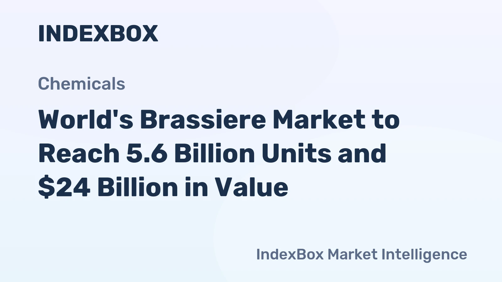 World's Brassiere Market to Reach 5.6 Billion Units and $24 Billion in Value