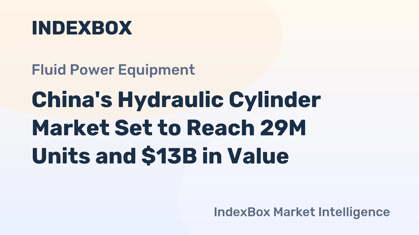 China's Hydraulic Cylinder Market Set to Reach 29M Units and $13B in Value