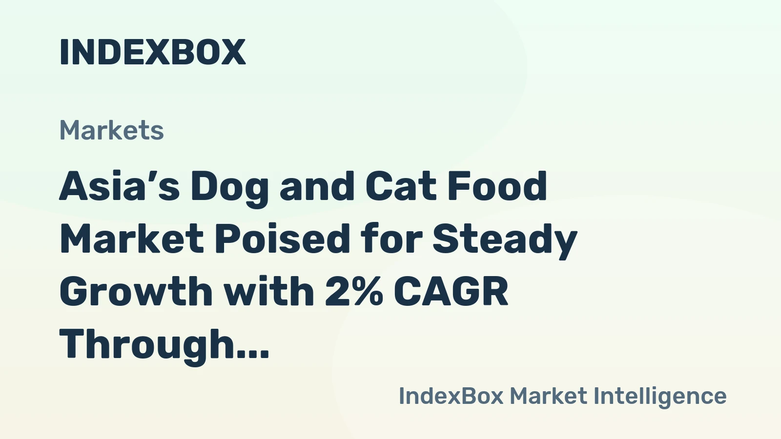 Asia’s Dog and Cat Food Market Poised for Steady Growth with 2% CAGR Through 2035