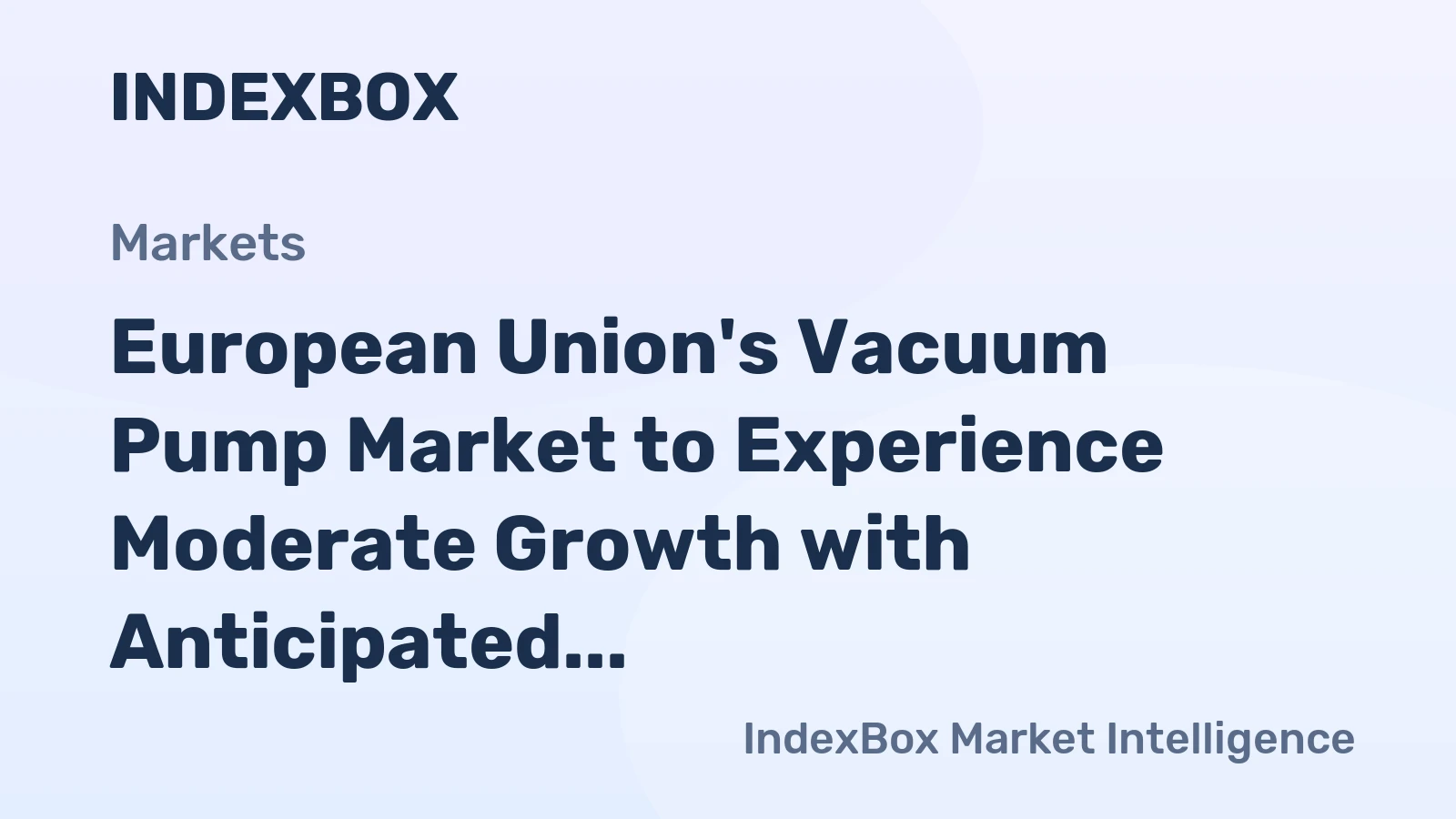 European Union's Vacuum Pump Market to Experience Moderate Growth with Anticipated CAGR of +1.2% from 2024 to 2035