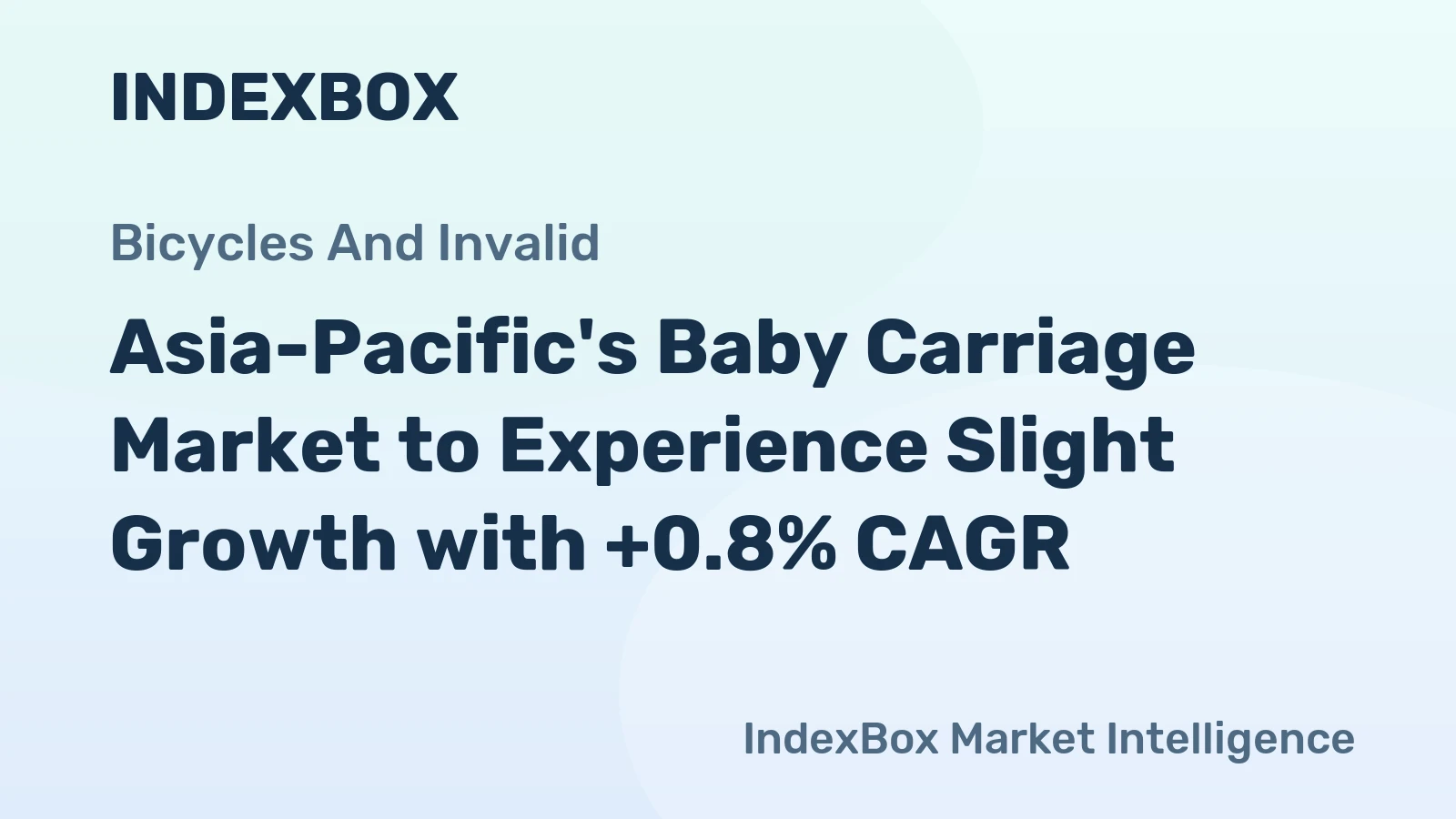 Asia-Pacific's Baby Carriage Market to Experience Slight Growth with +0.8% CAGR