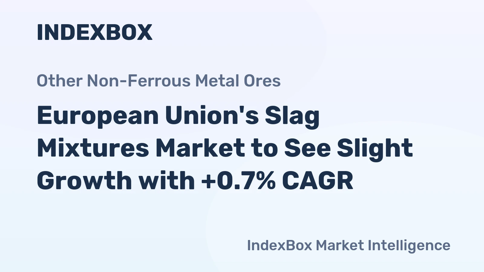 European Union's Slag Mixtures Market to See Slight Growth with +0.7% CAGR