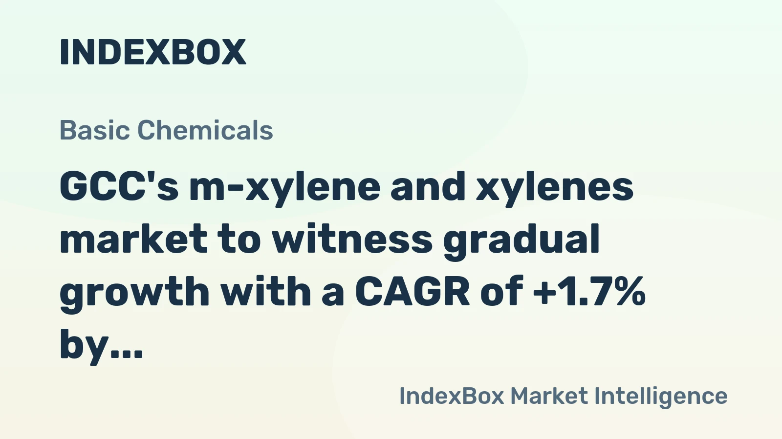 GCC's m-xylene and xylenes market to witness gradual growth with a CAGR of +1.7% by 2035