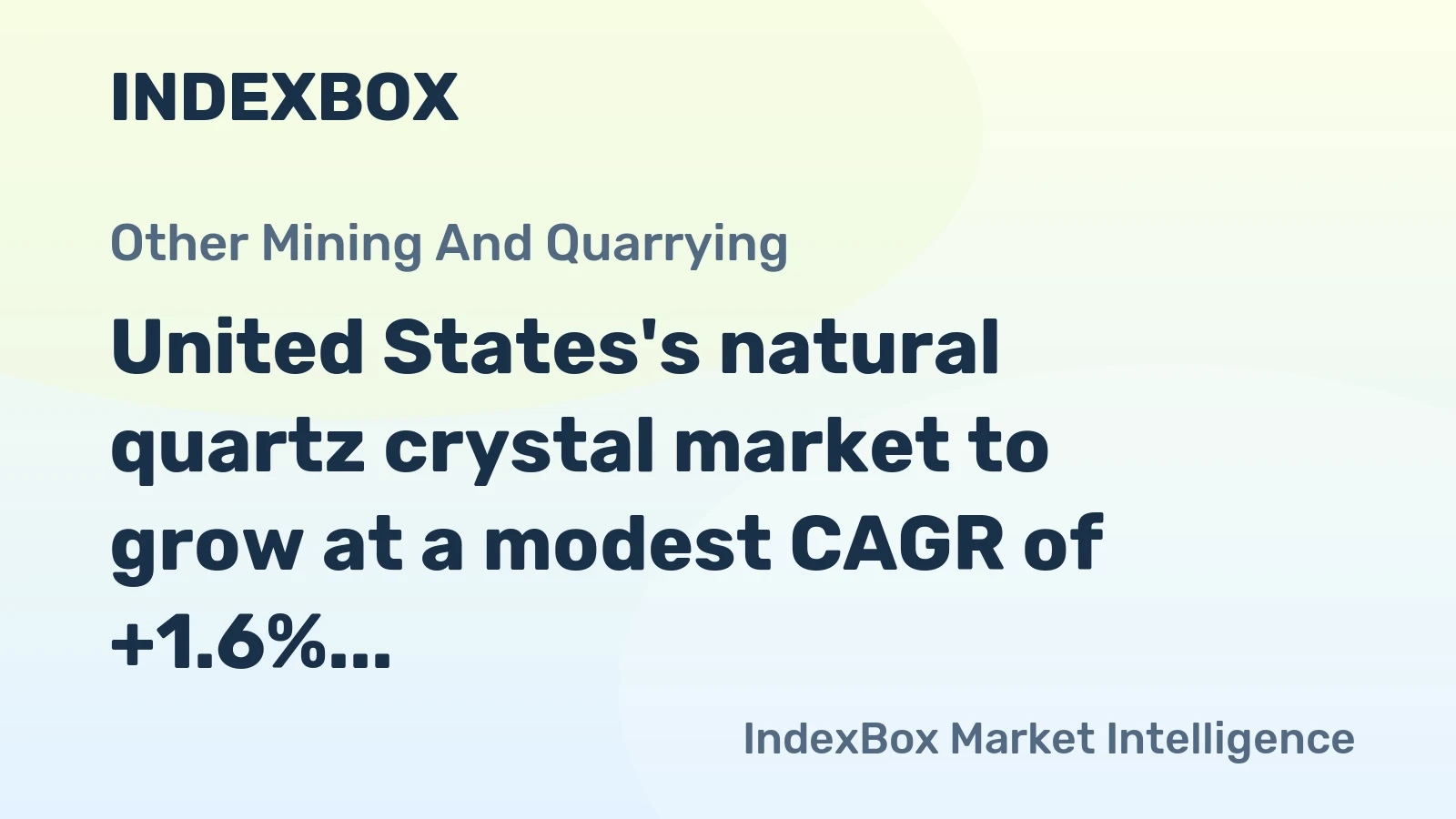 United States's natural quartz crystal market to grow at a modest CAGR of +1.6% through 2035, reaching $32.6B, driven by rising demand.