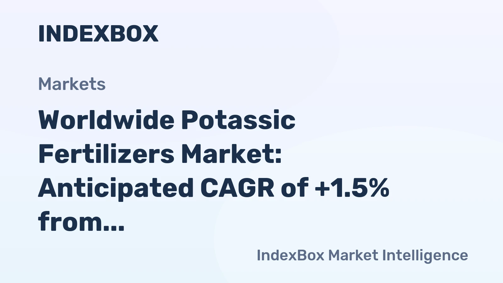 Worldwide Potassic Fertilizers Market: Anticipated CAGR of +1.5% from 2024 to 2035 to Reach 92M Tons