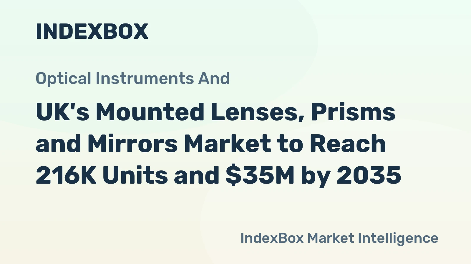 UK's Mounted Lenses, Prisms and Mirrors Market to Reach 216K Units and $35M by 2035