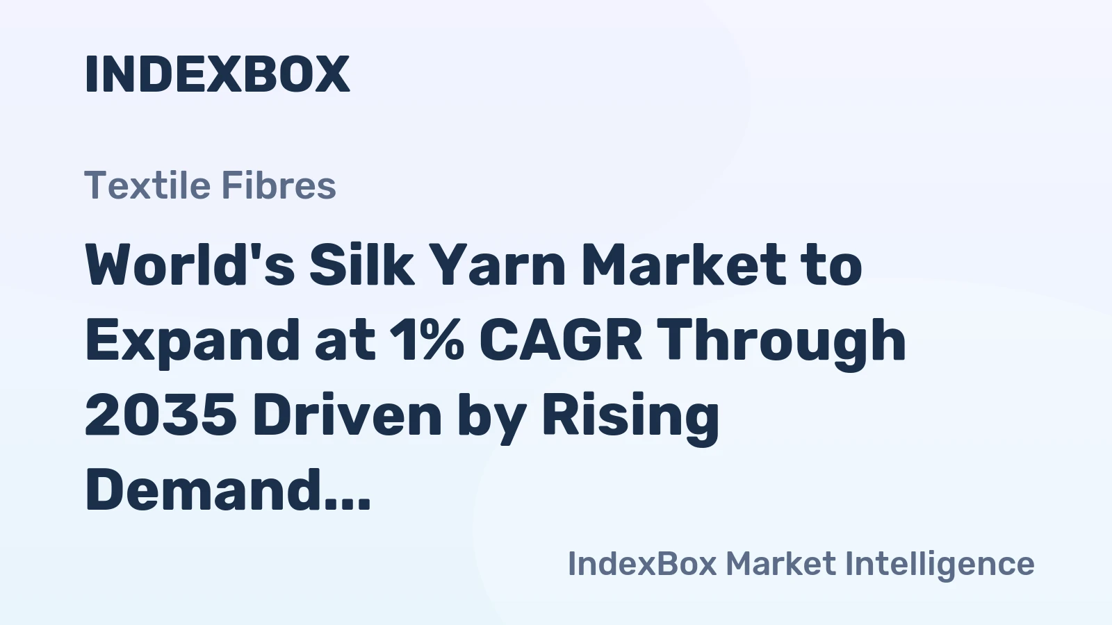 World's Silk Yarn Market to Expand at 1% CAGR Through 2035 Driven by Rising Demand