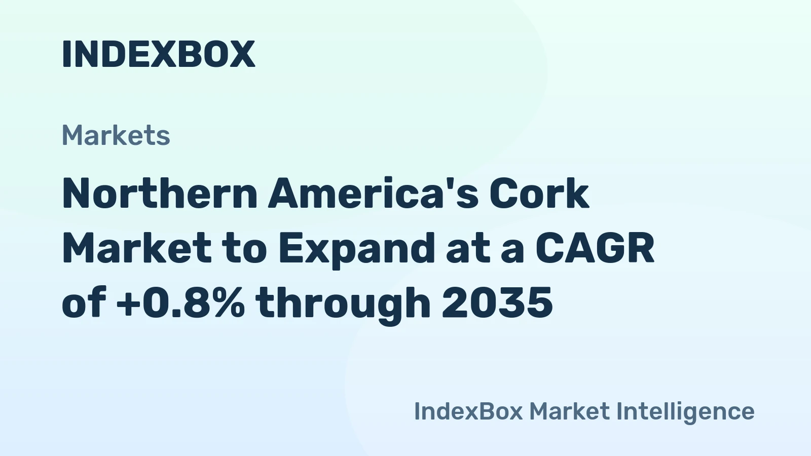 Northern America's Cork Market to Expand at a CAGR of +0.8% through 2035