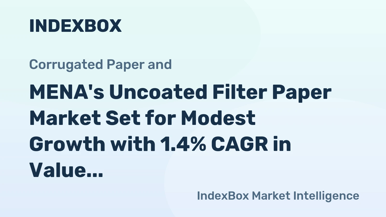 MENA's Uncoated Filter Paper Market Set for Modest Growth with 1.4% CAGR in Value Through 2035