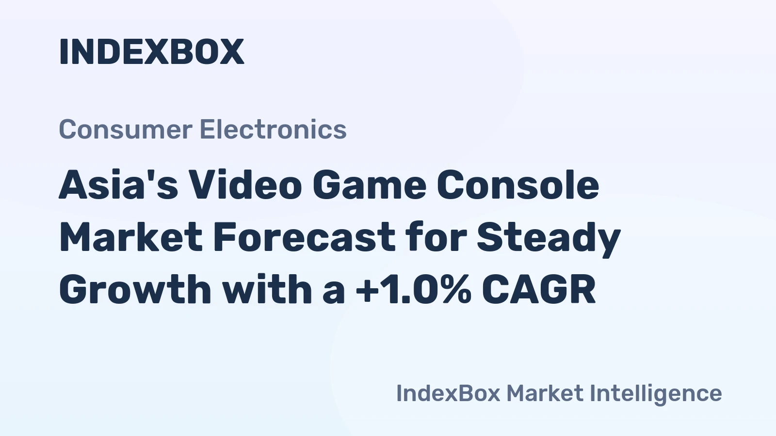 Asia's Video Game Console Market Forecast for Steady Growth with a +1.0% CAGR