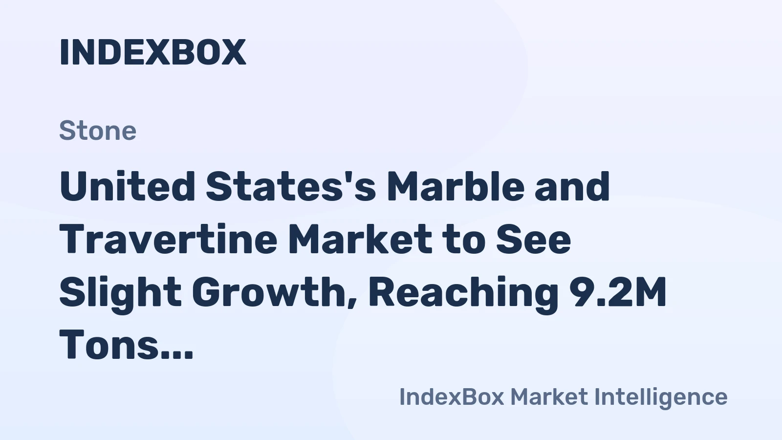 United States's Marble and Travertine Market to See Slight Growth, Reaching 9.2M Tons and $6B by 2035