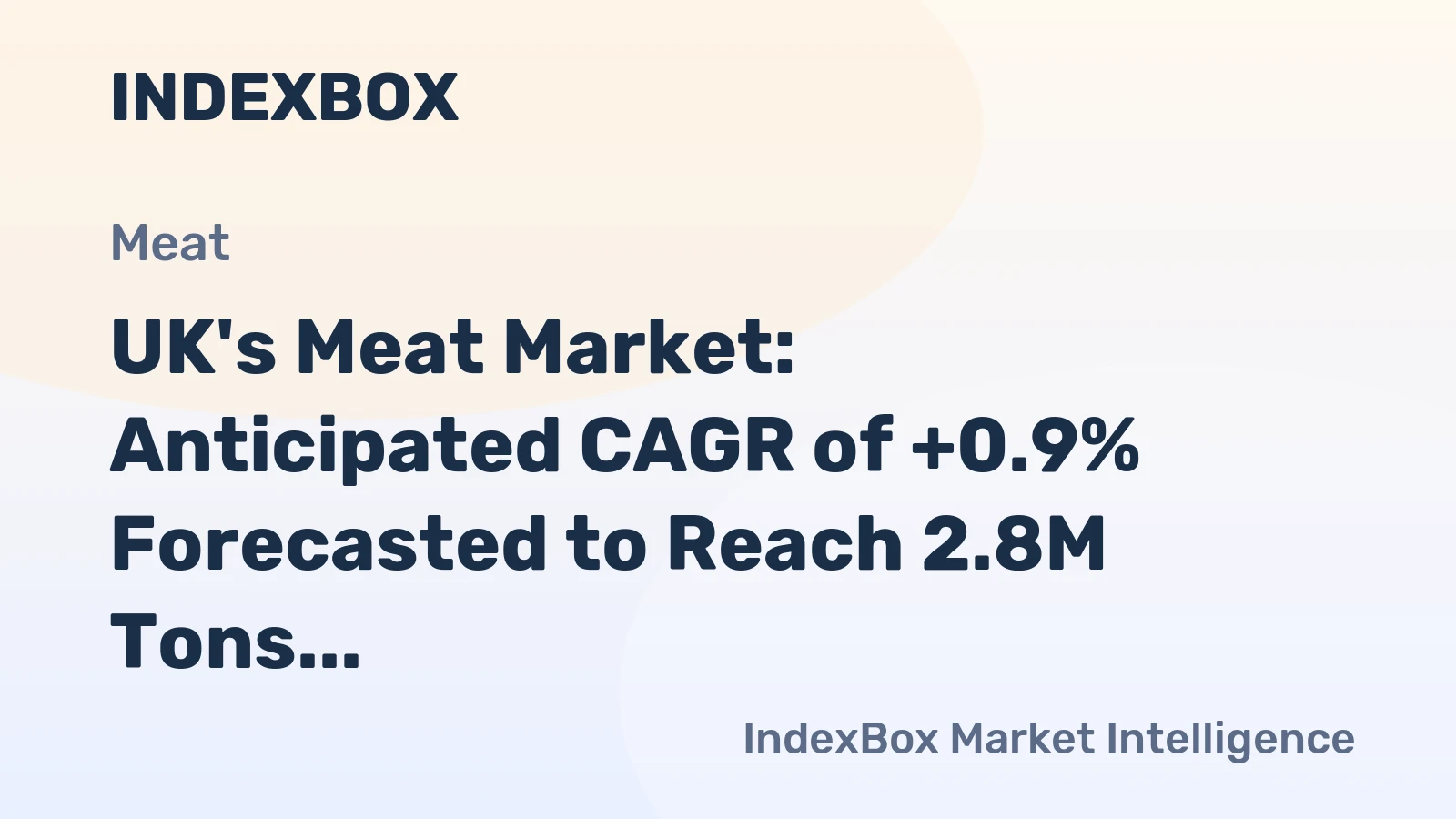 UK's Meat Market: Anticipated CAGR of +0.9% Forecasted to Reach 2.8M Tons by 2035