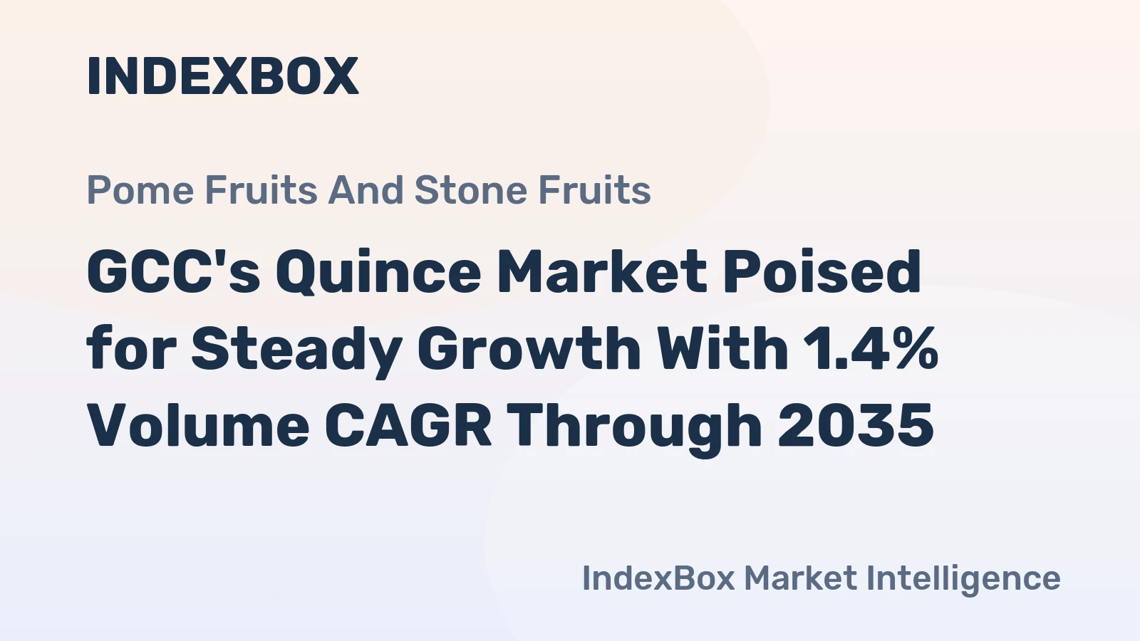 GCC's Quince Market Poised for Steady Growth With 1.4% Volume CAGR Through 2035
