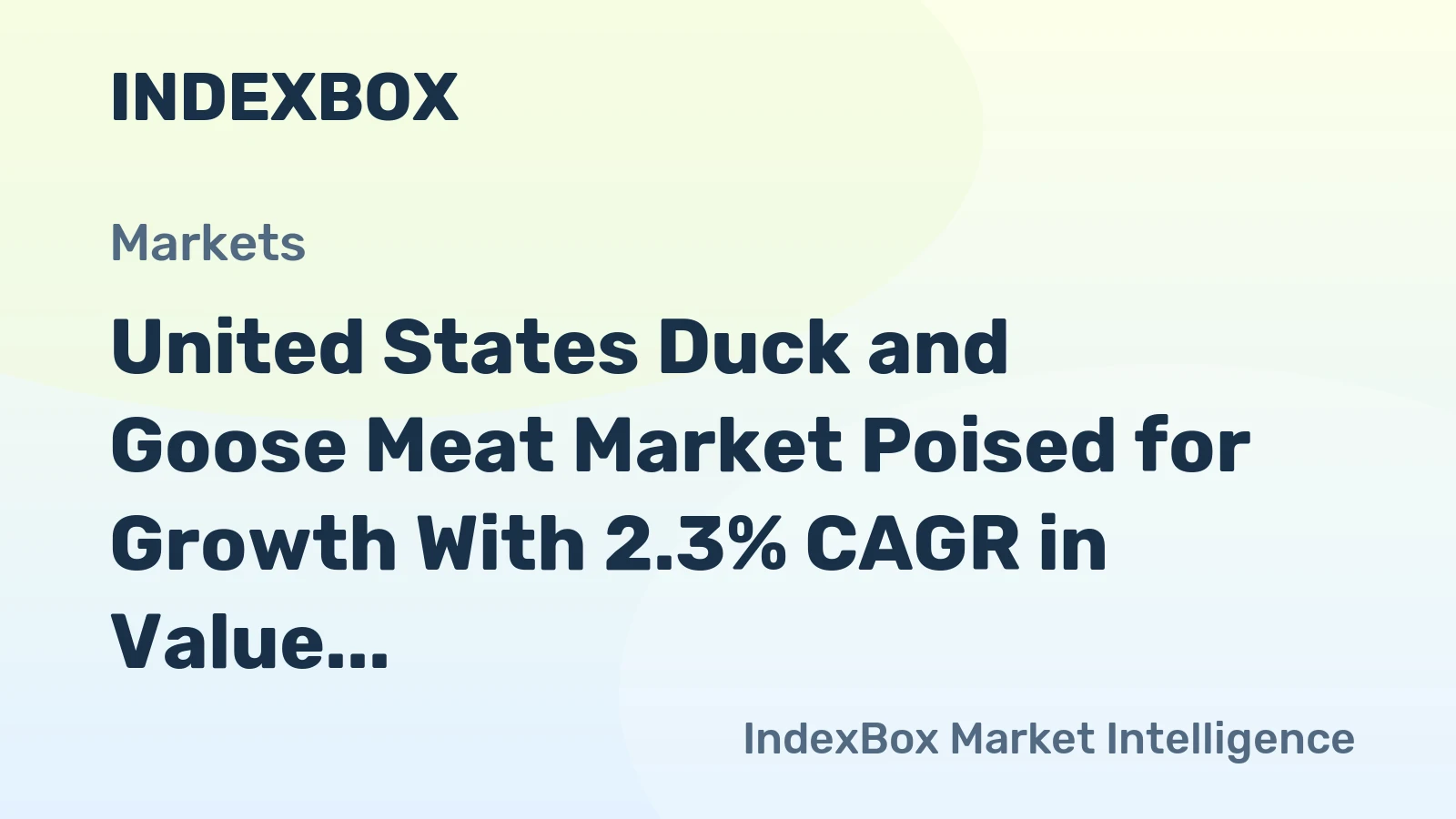 United States Duck and Goose Meat Market Poised for Growth With 2.3% CAGR in Value Through 2035