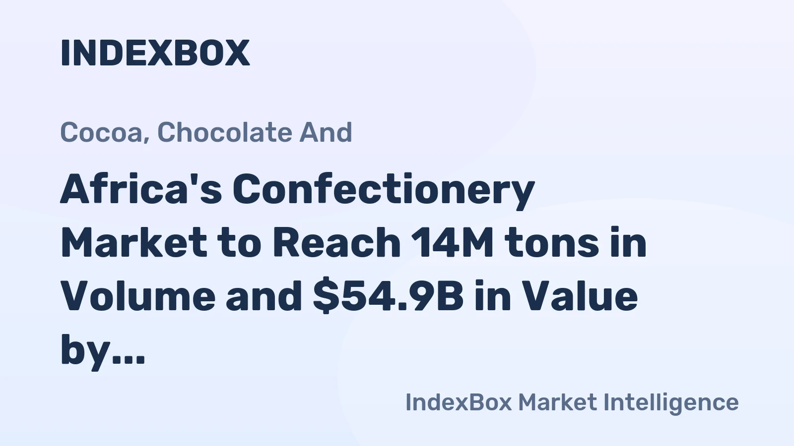 Africa's Confectionery Market to Reach 14M tons in Volume and $54.9B in Value by 2035