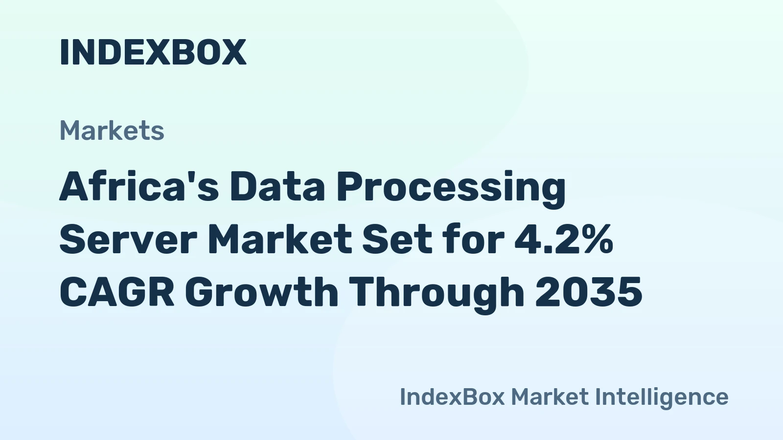 Africa's Data Processing Server Market Set for 4.2% CAGR Growth Through 2035