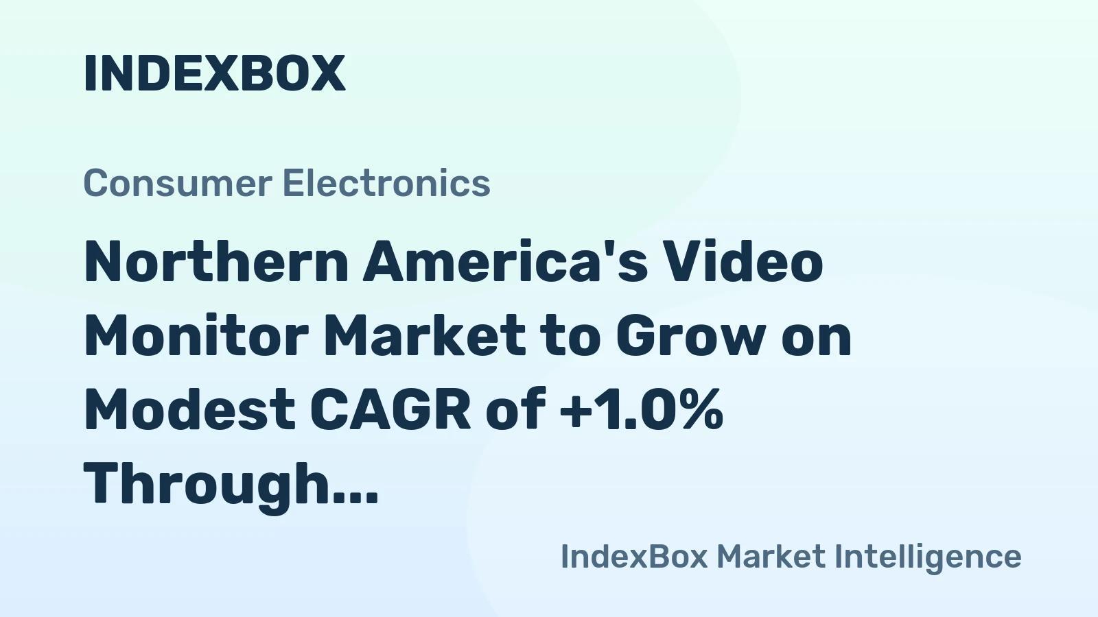 Northern America's Video Monitor Market to Grow on Modest CAGR of +1.0% Through 2035