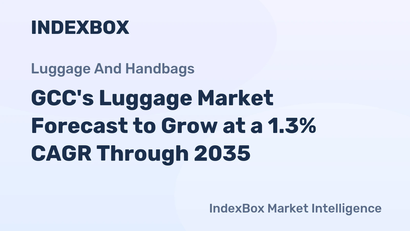 GCC's Luggage Market Forecast to Grow at a 1.3% CAGR Through 2035