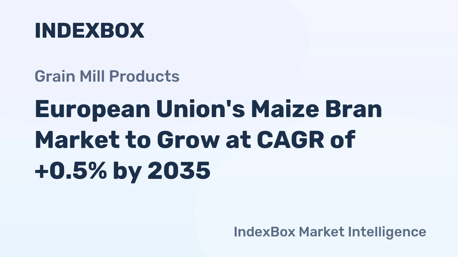 European Union's Maize Bran Market to Grow at CAGR of +0.5% by 2035