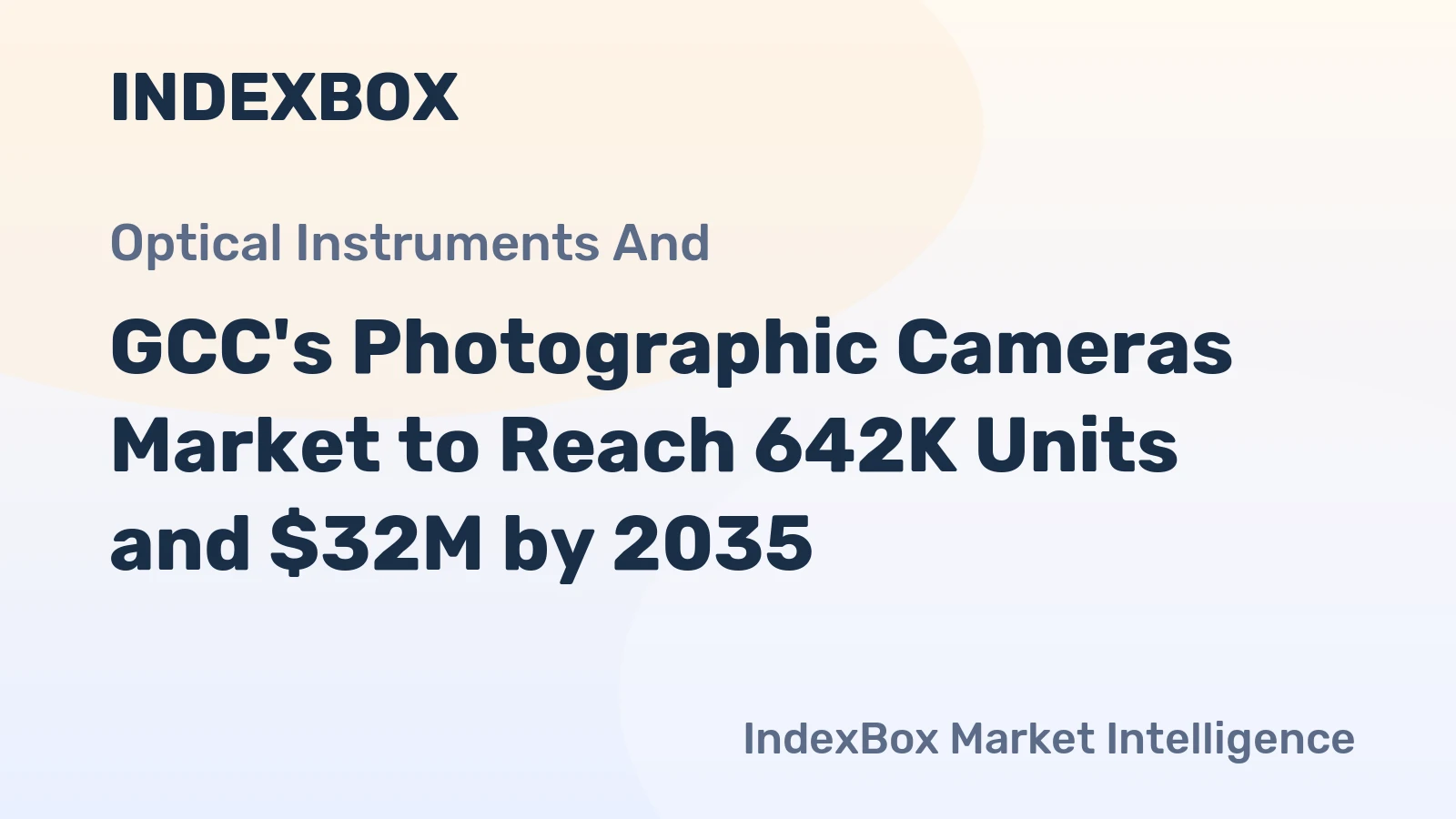 GCC's Photographic Cameras Market to Reach 642K Units and $32M by 2035
