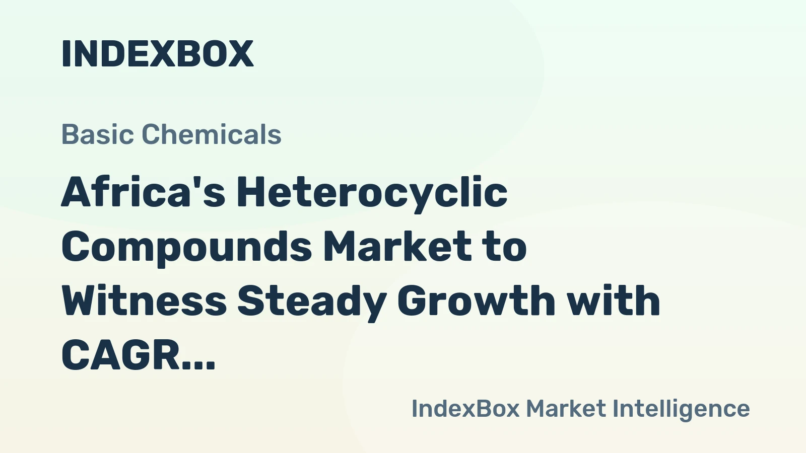 Africa's Heterocyclic Compounds Market to Witness Steady Growth with CAGR of +1.9% from 2024-2035, Reaching $5.9B by 2035
