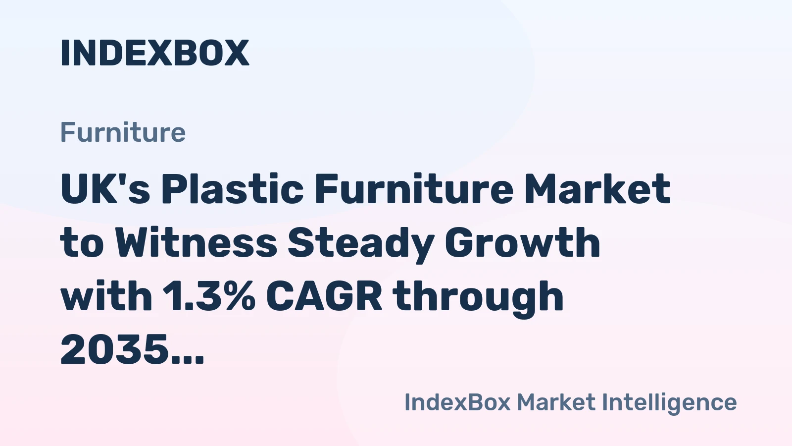 UK's Plastic Furniture Market to Witness Steady Growth with 1.3% CAGR through 2035