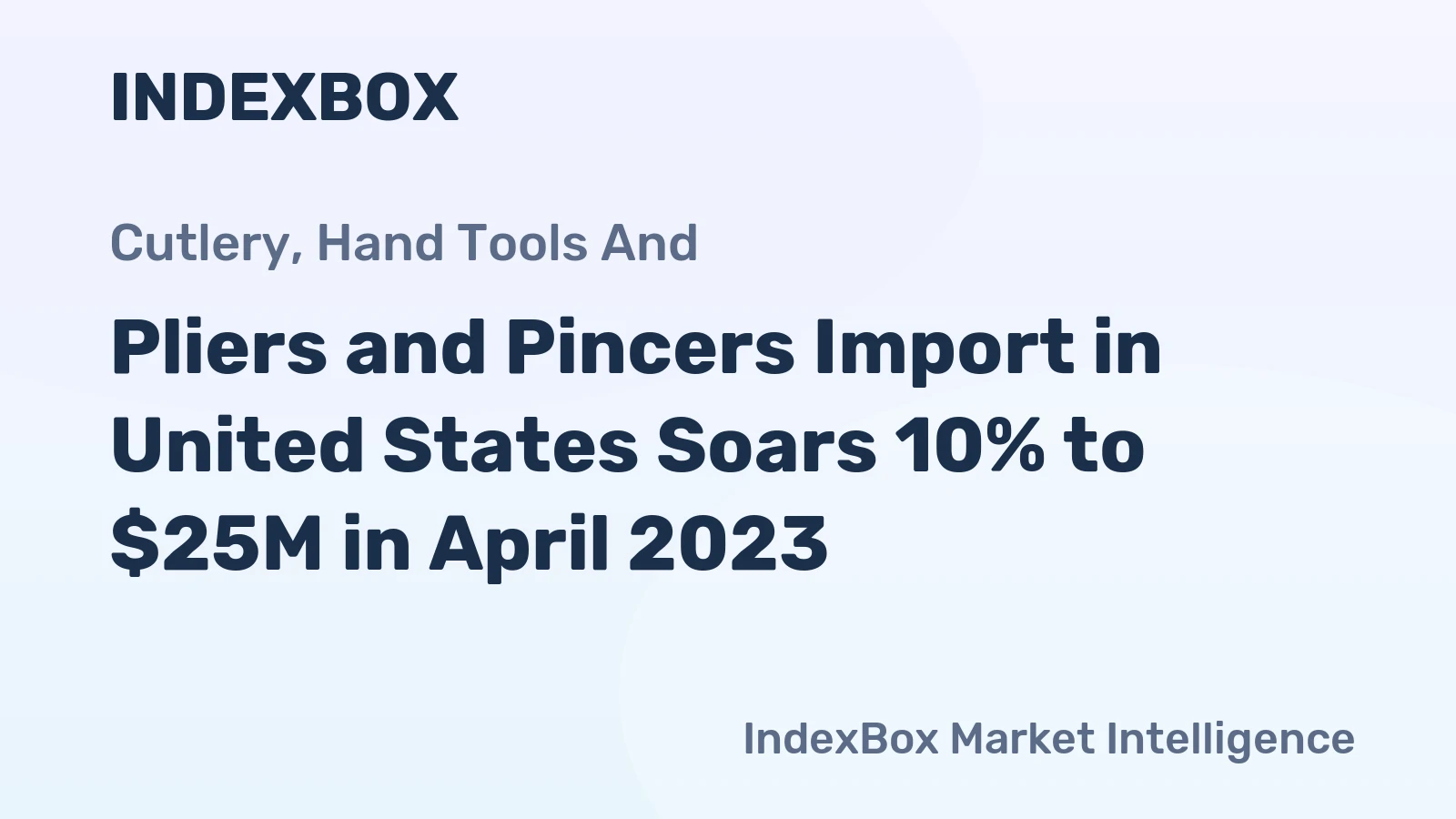 Pliers and Pincers Import in United States Soars 10% to $25M in April 2023