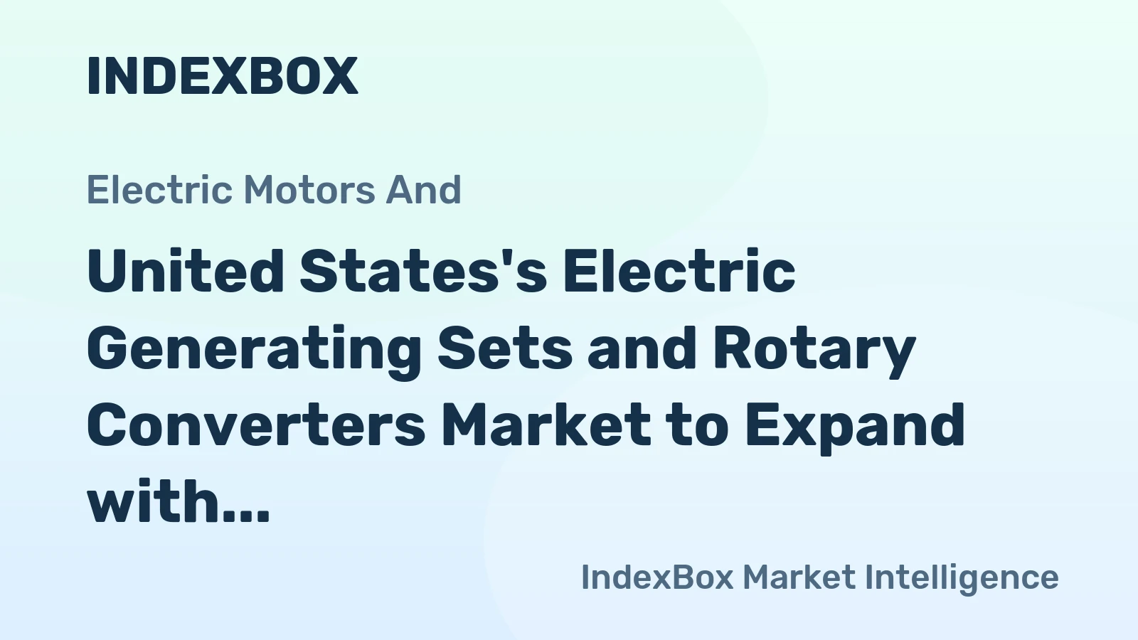 United States's Electric Generating Sets and Rotary Converters Market to Expand with 6.9% CAGR Through 2035