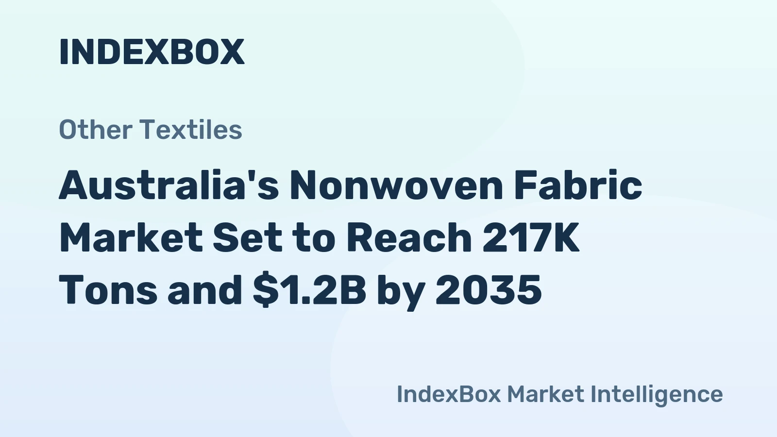 Australia's Nonwoven Fabric Market Set to Reach 217K Tons and $1.2B by 2035