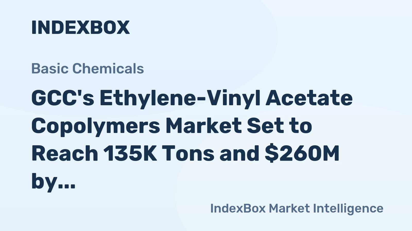 GCC's Ethylene-Vinyl Acetate Copolymers Market Set to Reach 135K Tons and $260M by 2035