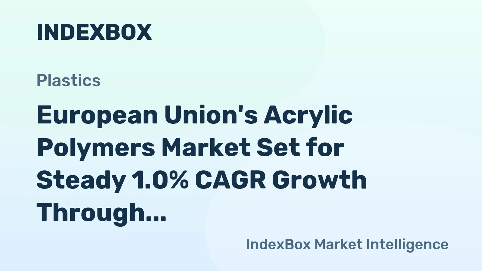 European Union's Acrylic Polymers Market Set for Steady 1.0% CAGR Growth Through 2035