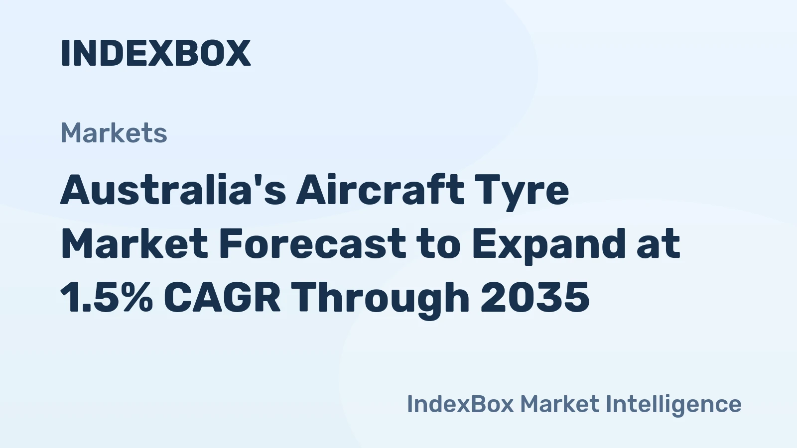 Australia's Aircraft Tyre Market Forecast to Expand at 1.5% CAGR Through 2035