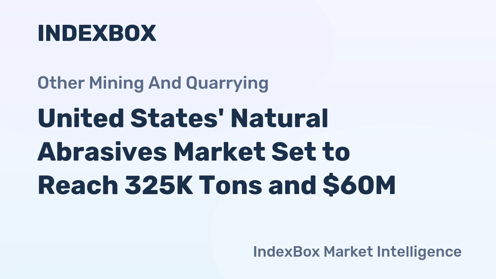 United States' Natural Abrasives Market Set to Reach 325K Tons and $60M