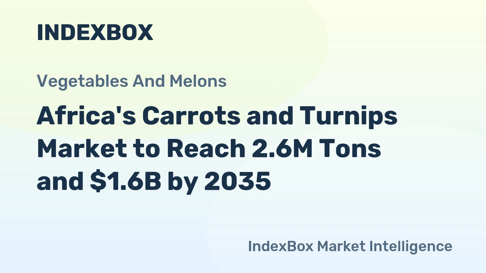 Africa's Carrots and Turnips Market to Reach 2.6M Tons and $1.6B by 2035