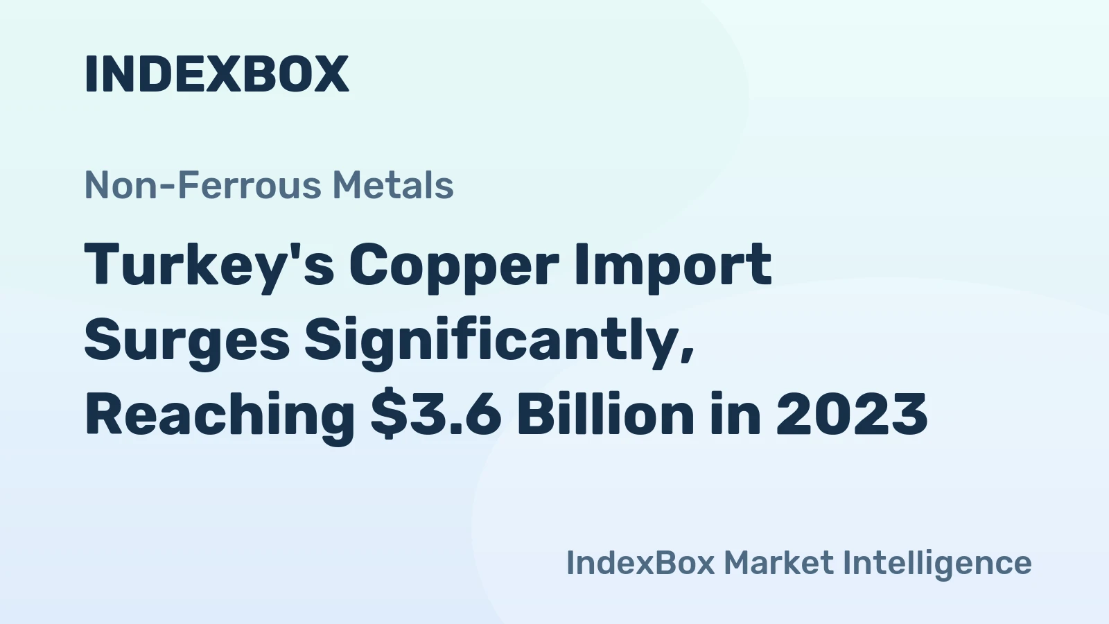 Turkey's Copper Import Surges Significantly, Reaching $3.6 Billion in 2023