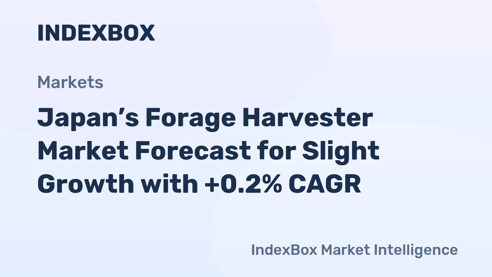 Japan’s Forage Harvester Market Forecast for Slight Growth with +0.2% CAGR