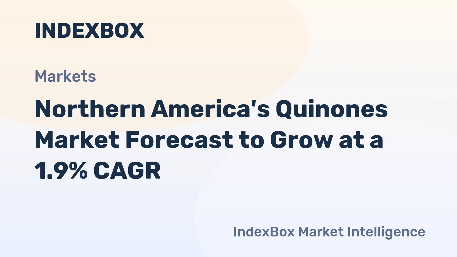 Northern America's Quinones Market Forecast to Grow at a 1.9% CAGR