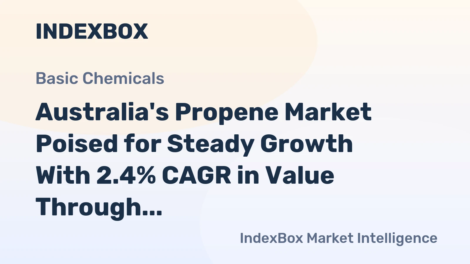 Australia's Propene Market Poised for Steady Growth With 2.4% CAGR in Value Through 2035
